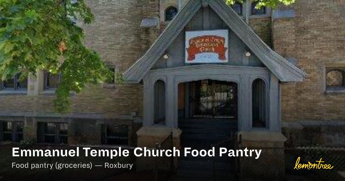 Emmanuel Temple Church Food Pantry — Lemontree