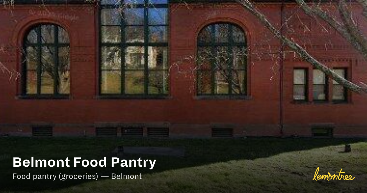 Belmont Food Pantry — Lemontree