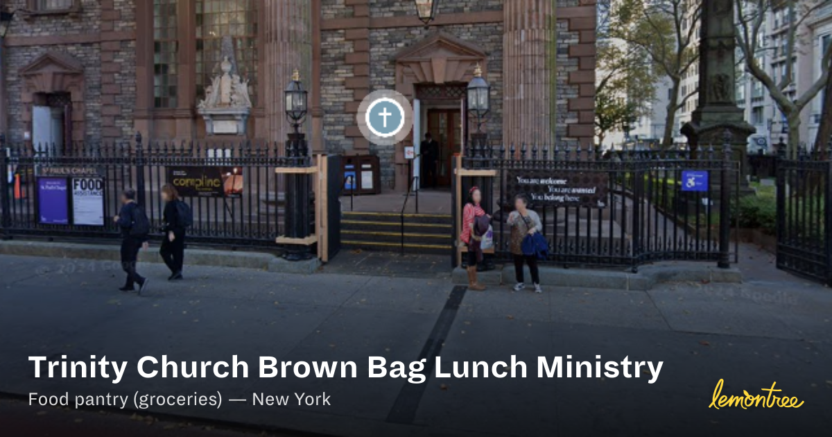 Trinity Church Brown Bag Lunch Ministry — Lemontree