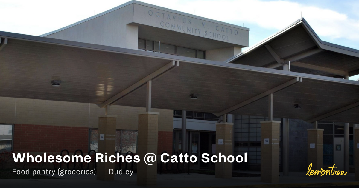 Wholesome Riches @ Catto School — Lemontree
