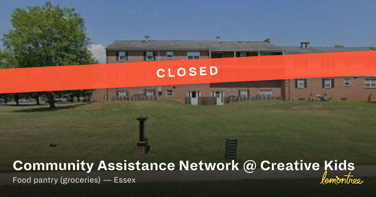 [Closed] Community Assistance Network @ Creative Kids — Lemontree