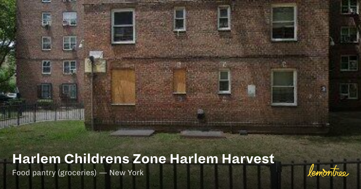 Harlem Childrens Zone Harlem Harvest — Lemontree