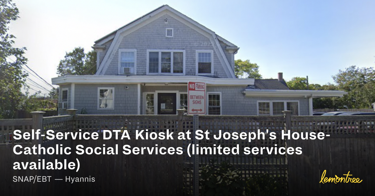 Self-Service DTA Kiosk at St Joseph's House-Catholic Social Services ...