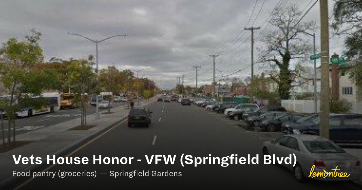 Vets House Honor - VFW (Springfield Blvd) — Lemontree