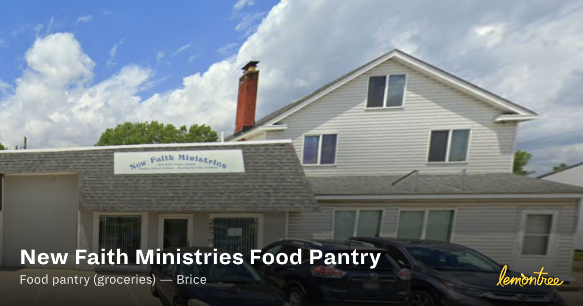 New Faith Ministries Food Pantry — Lemontree