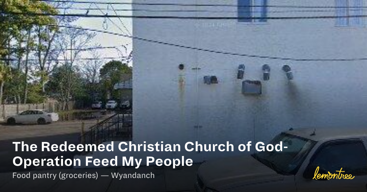 The Redeemed Christian Church of God-Operation Feed My People — Lemontree