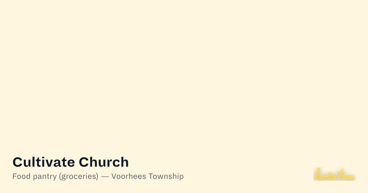 Cultivate Church — Lemontree