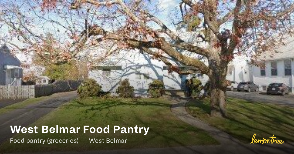 West Belmar Food Pantry — Lemontree