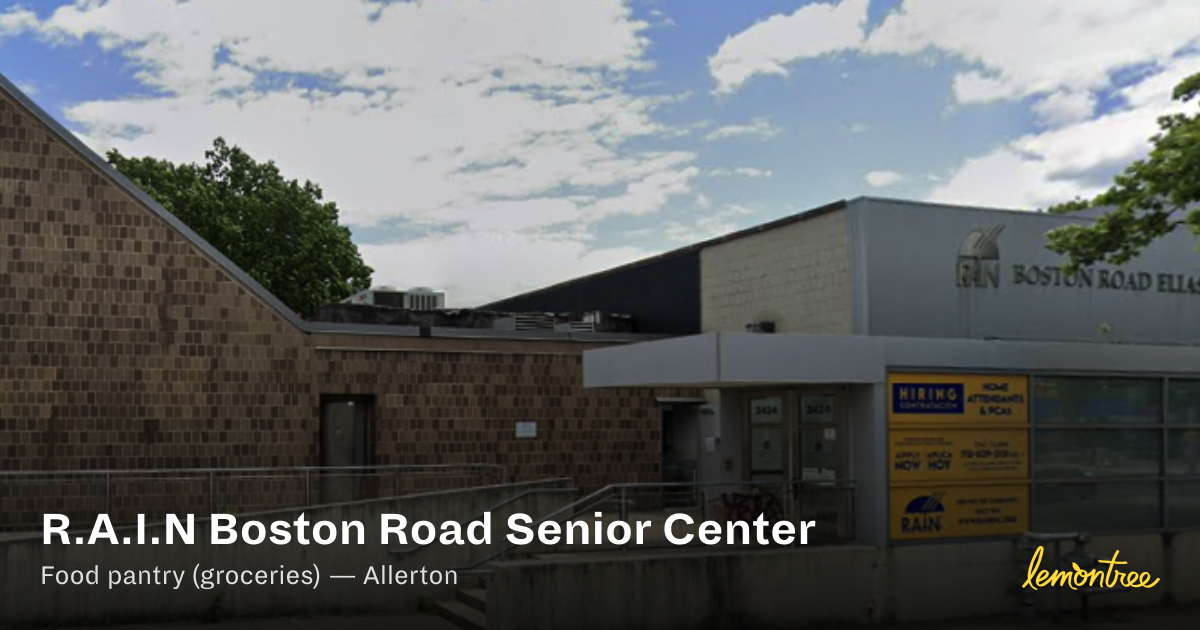 R.A.I.N Boston Road Senior Center — Lemontree