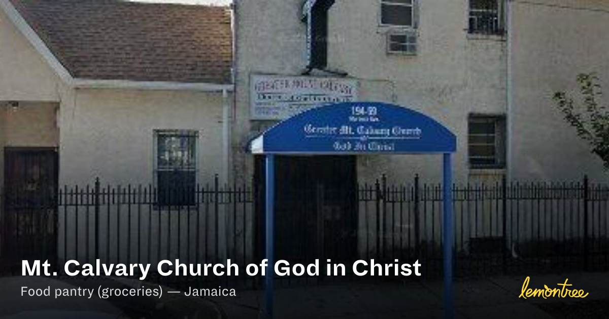 Mt. Calvary Church of God in Christ — Lemontree