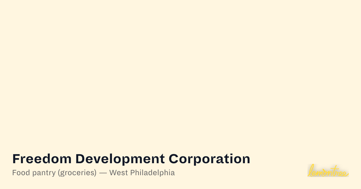 Freedom Development Corporation — Lemontree