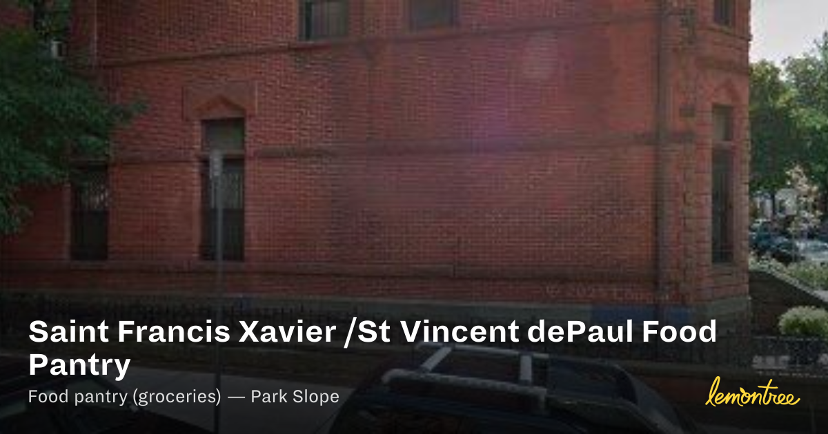 Saint Francis Xavier /St Vincent dePaul Food Pantry — Lemontree